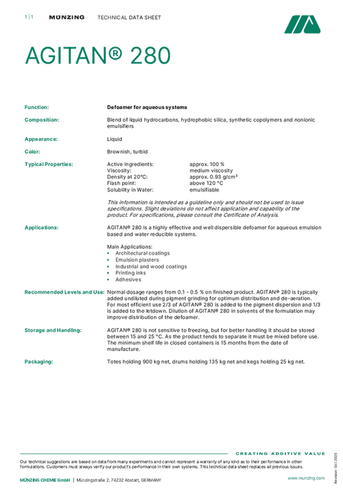 AGITAN® 280 | Münzing Chemie