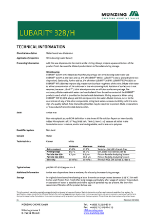 LUBARIT® 328/H | Münzing Chemie