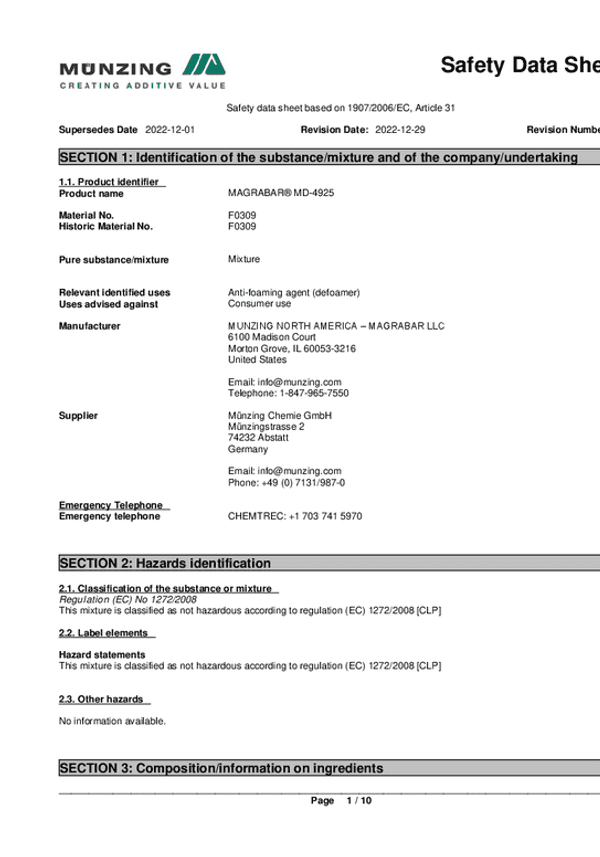 MAGRABAR® MD-4925 | Münzing Chemie