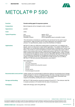 METOLAT® P 590 | Münzing Chemie