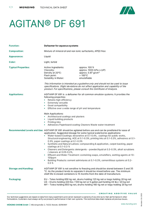AGITAN® DF 691 | Münzing Chemie