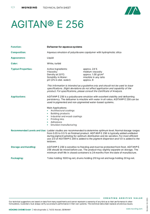 AGITAN® E 256 | Münzing Chemie