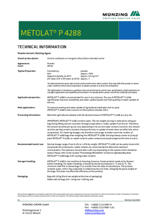 METOLAT® P 4288 | Münzing Chemie