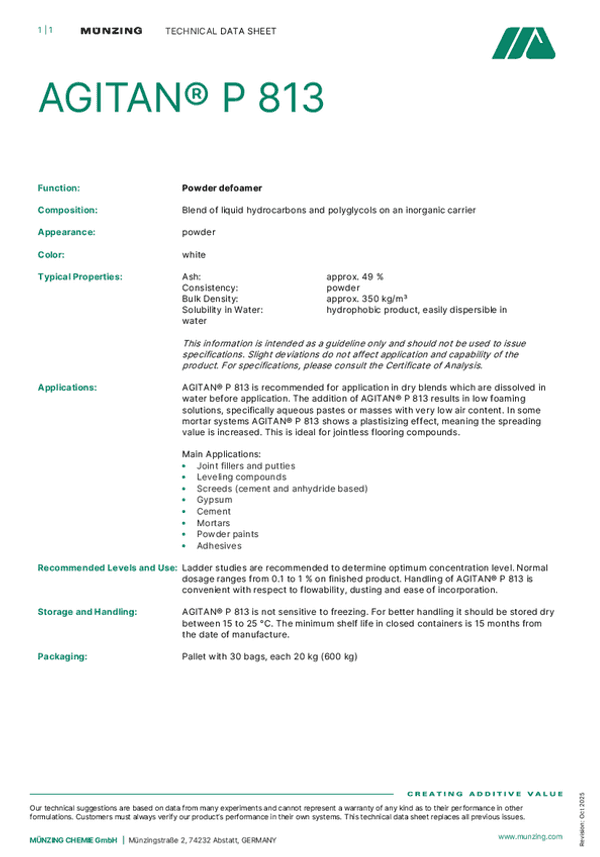 AGITAN® P 813 | Münzing Chemie