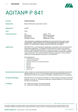 AGITAN® P 841 | Münzing Chemie